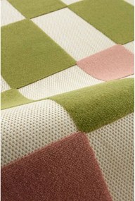 Zelený/růžový vnitřní a venkovní běhoun 80x150 cm Valma – Jotex