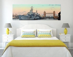 Obraz nádherná loď na řece Temže v Londýně