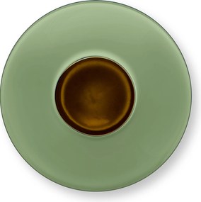 Pip Studio velká kovová váza 32cm, zelená (Velká kovová váza ve střední zelené barvě ze smaltem)