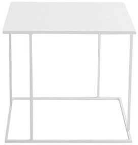 DNYMARIANNE -25% Nordic Design Bílý kovový konferenční stolek Valter 50 x 50 cm