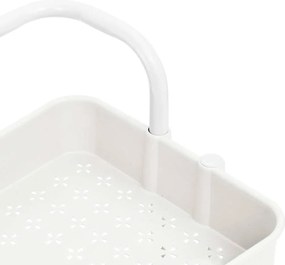 Kuchyňský vozík se 3 patry bílý 42 x 35 x 85 cm železo a ABS 336336
