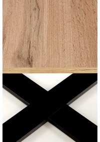 Konferenční stolek Cross, dub wotan / černá
