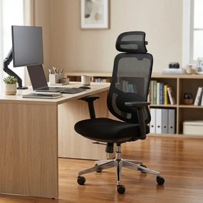 Kancelářská ergonomická židle Neoseat ALLY — černá, nosnost 150 kg