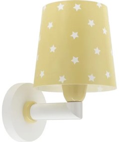 Dalber 82219A - Dětské nástěnné svítidlo STAR LIGHT 1xE27/60W/230V žlutá