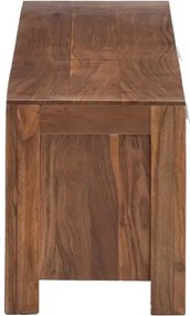 furniture-nabytek.cz - TV stolek Osvaro akácie - Stříbrné kovové úchytky