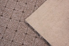 Condor Carpets, AKCE: 80x448 cm Kusový koberec Udinese béžový new - neúčtujeme odřezky z role - obšitý ze všech stran, šíře, béžová, filc, chodba / předsíň