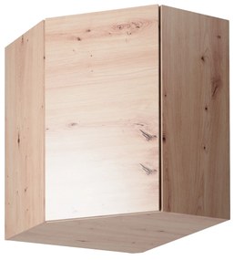 Horní rohová kuchyňská skříňka LANGEN 60 cm; dub artisan