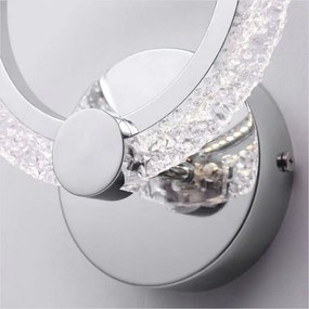 Toolight Moderní nástěnné LED osvětlení Crystal D44 LHJ067-W chrom