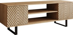 ADRK Furniture Skříňka RTV Lorello Chevron 135 cm RTV-LOR-OC-J-135