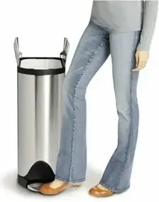 Simplehuman Pedálový odpadkový koš  – 45 l / butterfly víko / kartáčov