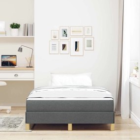 Postel s boxspringem s matrací Tmavě šedá 120 x 190 cm textil 3398550