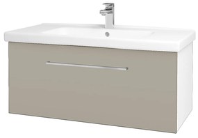 Dřevojas Koupelnová skříň BIG INN SZZ 100 Varianta: N01 Bílá lesk / Úchytka T02 / N08 Cosmo