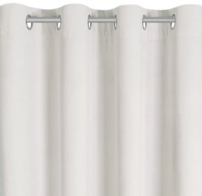 ZATEMŇOVACÍ ZÁVĚS (100%) NA KROUŽCÍCH NITA 140X250 CM KREMOVÁ