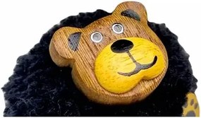 2Kids Toys Dřevěná magnetka velká pompon Medvěd