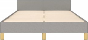 Rám postele bez matrací světle šedá 120x190 cm textil 3270506