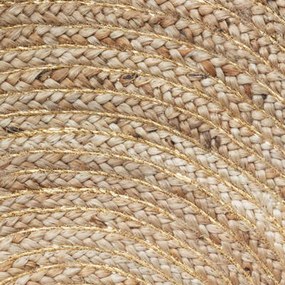 Kulatý jutový koberec COZY LUREX 80 cm