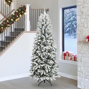 Umělý vánoční stromeček Bílá 240 cm PVC, plast, ocel a PE 3396072