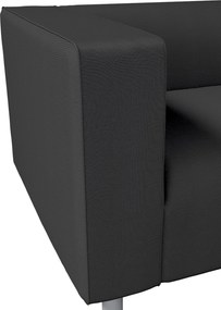 Potah na pohovku IKEA  Klippan 2-místná barva černá látka pletený vzor