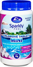 SparklyPool Sparkly POOL Chlorové tablety pomalurozpustné MINI 1 kg