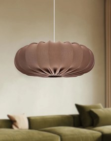 Závěsná lampa s hnědým stínidlem 66 cm Cafee