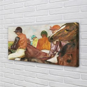 Obrazy na plátně Rider dostih 120x60 cm