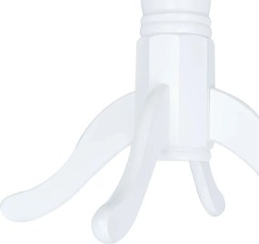 Jídelní stůl bílo-hnědý 106 cm masivní kaučukovník 247354