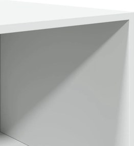 Šatní skříň bílá 80 x 50 x 200 cm kompozitní dřevo 3307720