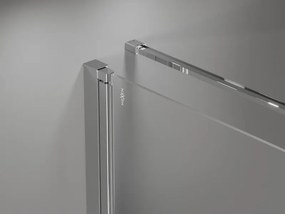 Mexen Mist-B, 1-křídlý ​​výklopný sprchový kout 100 x 85 cm, čiré sklo, chromový profil, 8A2T-100-085-01-00