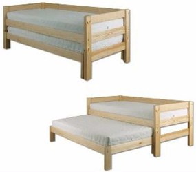 Drewmax Borovicová postel LK134 90 x 200 cm - olše