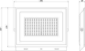 Mexen Luxpro+ LED reflektor, 100W, neutrální - 4000K, 11000 lm, bílá - L231-100-40-20