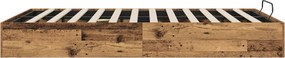 Ottoman postel Staré dřevo 203 x 150 x 25 cm Dřevěný materiál 3409227