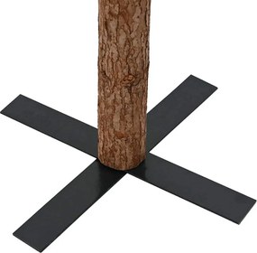 Úzký vánoční stromek pravé dřevo a bílý sníh zelený 180 cm 320961