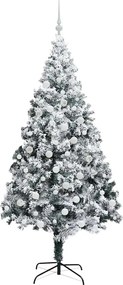 Umělý vánoční stromeček Bílá 180 cm PVC, ocel a plast 3396965