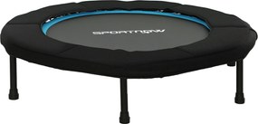 SPORTNOW 102 cm Skládací fitness trampolína s elastickou deskou a ocelovým rámem, neklouzavá s nosností 100 kg pro legové cvičení doma, v kanceláři či