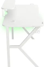 Genesis Holm 320 RGB / Herní stůl / bílý / D:120cm / Š:60cm / V:75cm