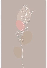 Obraz minimalistický list No4 - 60x90