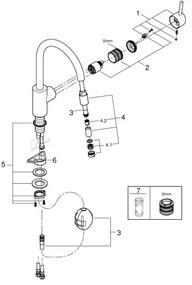 GROHE 32663003 - Dřezová baterie CONCETTO 360 mm lesklý chrom