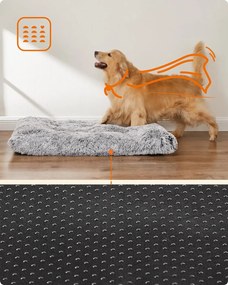 Plyšový pelíšek pro psy Kurkuno XL šedý