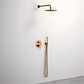 Rea Lungo - Podomítkový sprchový set, růžová-zlatá, REA-P4111