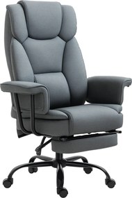 Kancelářská židle Vinsetto s funkcí polohování 150° skládací ergonomická kancelářská židle s opěrkou hlavy výškově nastavitelnou až do 135 kg šedá | …