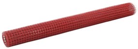 Pletivo ke kurníku ocel PVC vrstva 10 x 1,5 m červené 143673