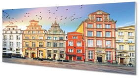 akrylový obraz Gdańsk budovy staré město 120x60 cm
