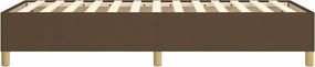 Rám postele s boxspringem tmavě hnědá 100 x 200 cm textil 3120940