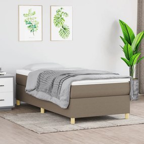 Rám postele s boxspringem taupe 80x200 cm textil 3120917