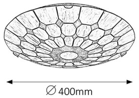 Rabalux 8091 - Tiffany vitrážové stropní svítidlo MARVEL 2xE27/60W/230V