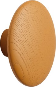 Háček na zeď Dots Wood 6,5 cm oranžový