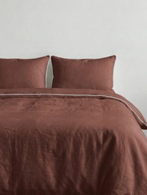 Sada lněného povlečení Chocolate White, 2 díly