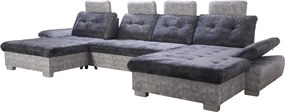 Sedací souprava DIOR U, šedá (AN 5077/5075)