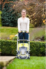 Ryobi RLM36X41H60PG 36V bezuhlíková sekačka na trávu s Power Assist šířka záběru 40cm