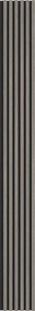 Mexen Lam-B, akustické stěnové lamely 275 × 30 cm, HDF deska 4 mm, technická dýha, dub stříbřitý, S100-275307-3015-007